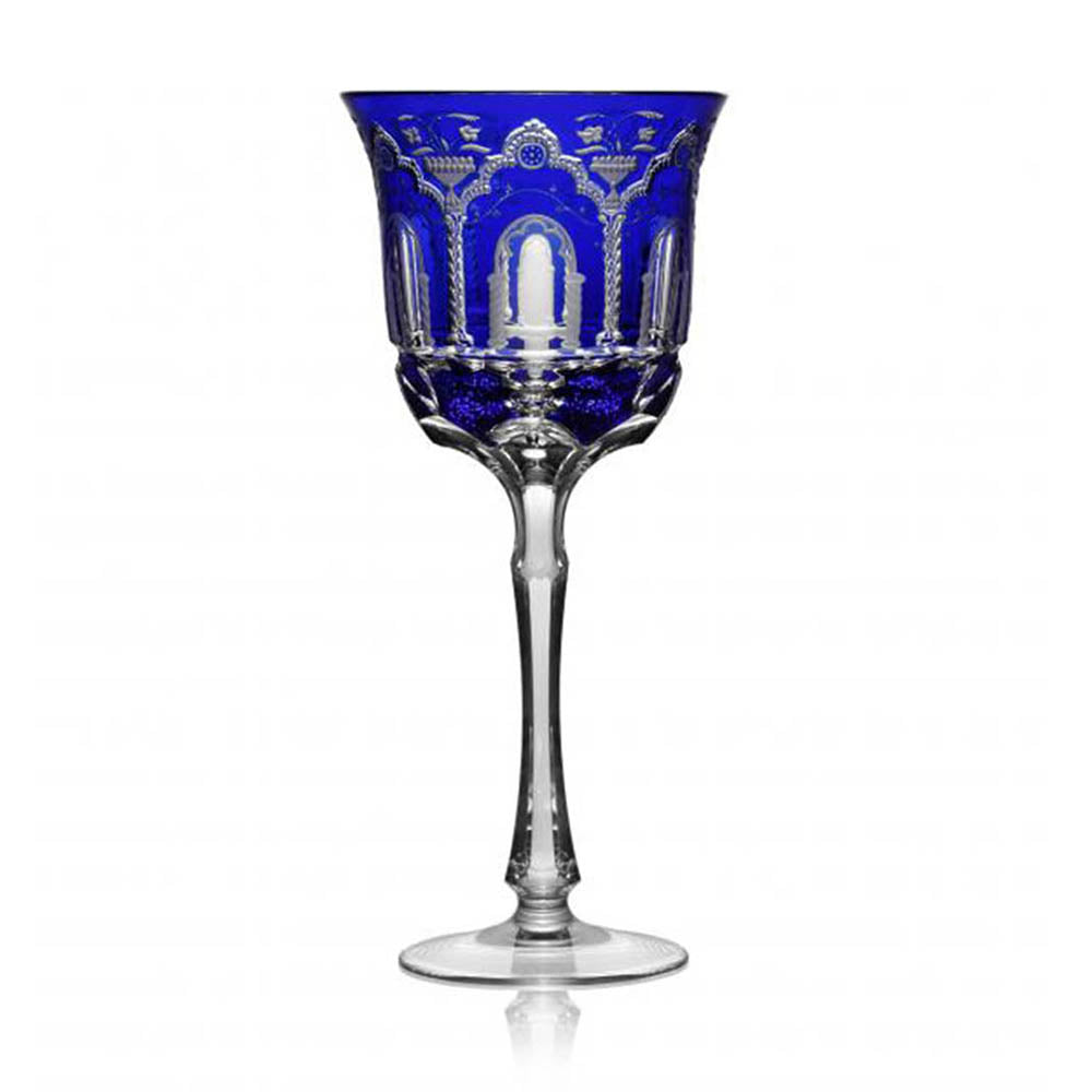 Athens Cobalt Water Glass By Varga Crystal Sallie Home