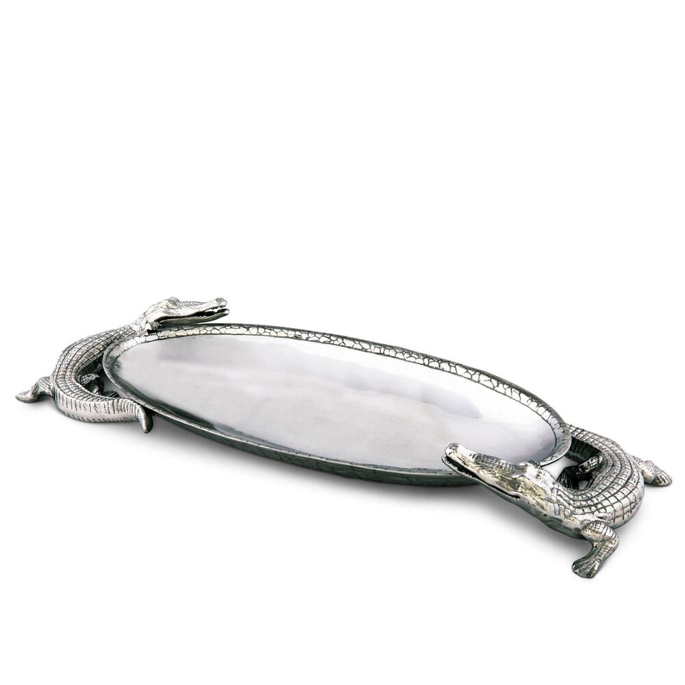 Alligator Centerpiece Tray by Arthur Court Designs – Sallie Home