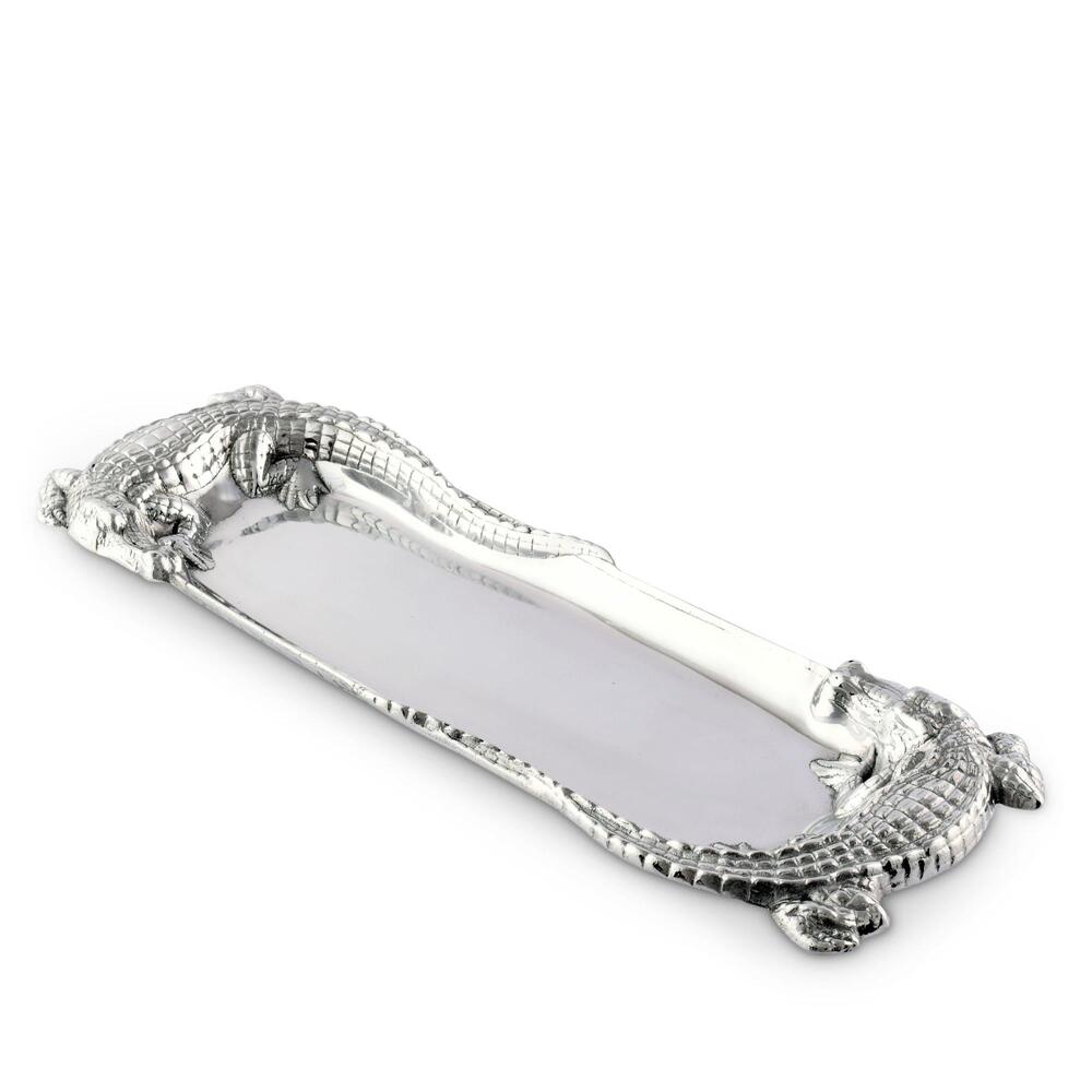 Alligator Figural Oblong Tray by Arthur Court Designs – Sallie Home