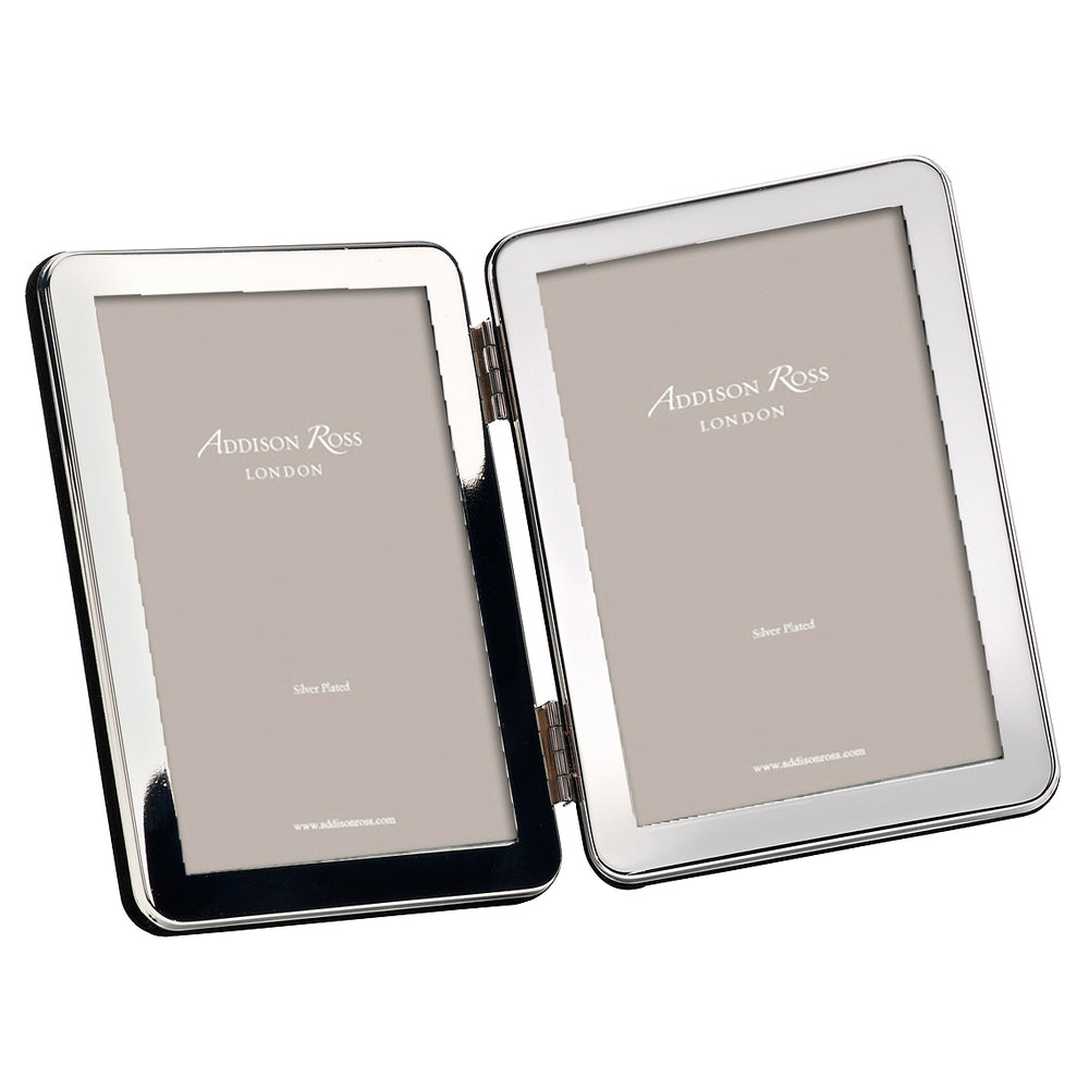 Curved Silver Plated Double Photo Frame 15mm by Addison Ross – Sallie Home