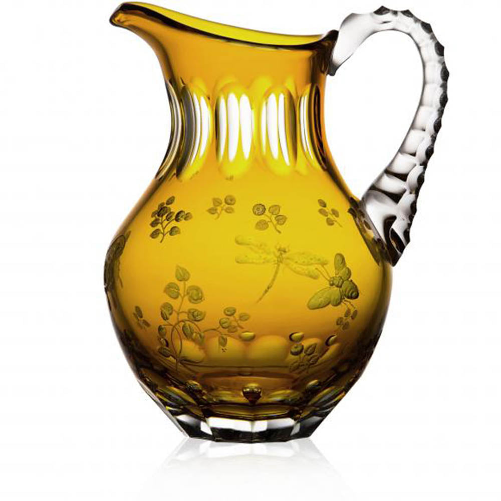 Springtime Amber Water Pitcher - 1.0 Liter by Varga Crystal – Sallie Home